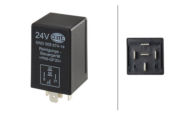 HELLA 5WD 005 674-141 Relay Headlight cleaning – Truckstop Group