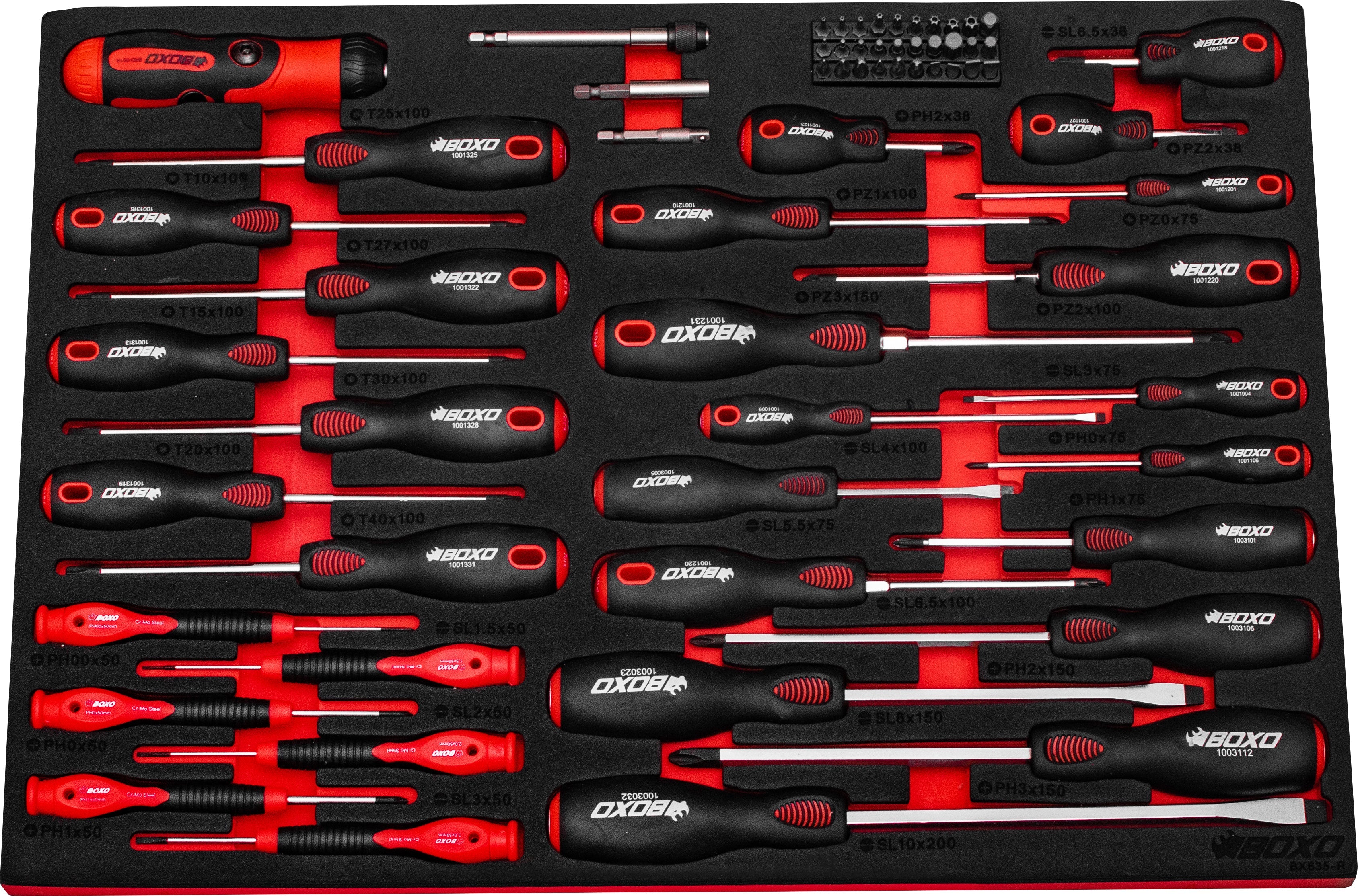 BOXO 65Pc Master Screwdriver Set in EVA Foam – Truckstop Group