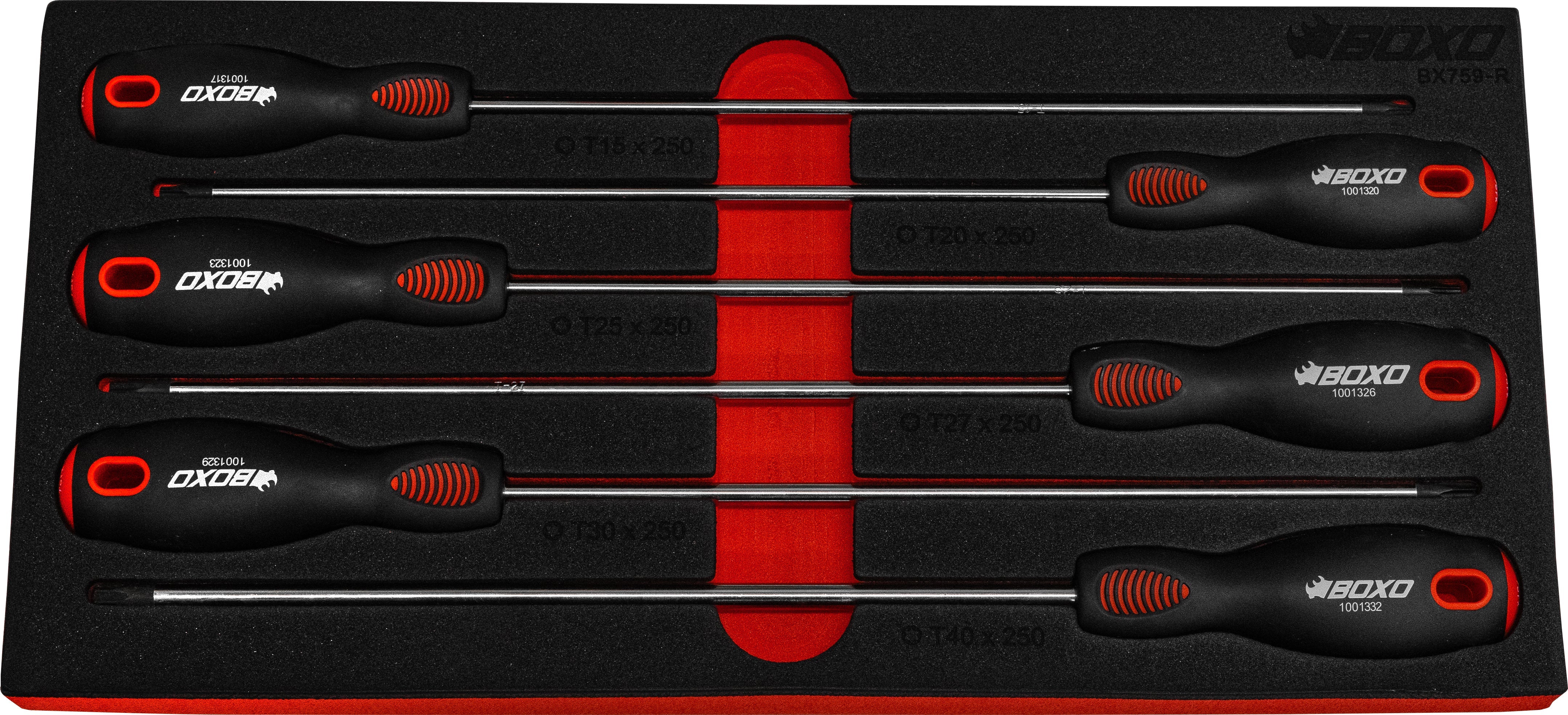 BOXO 6pc Torx Screwdriver 250L Set in EVA Foam – Truckstop Group