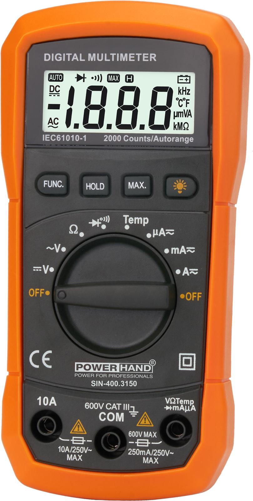 POWERHAND Digital Automotive Multimeter – Truckstop Group