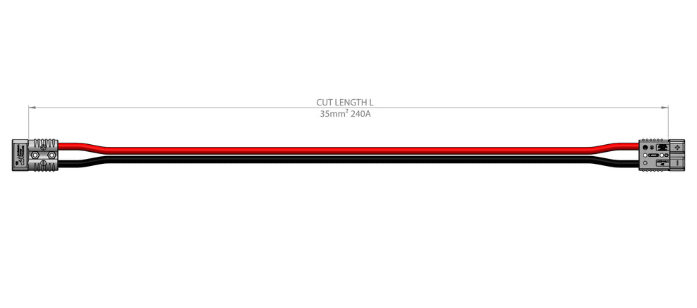 Tail Lift Lead - Anderson to Anderson Lead - 35mm Cable – Truckstop Group